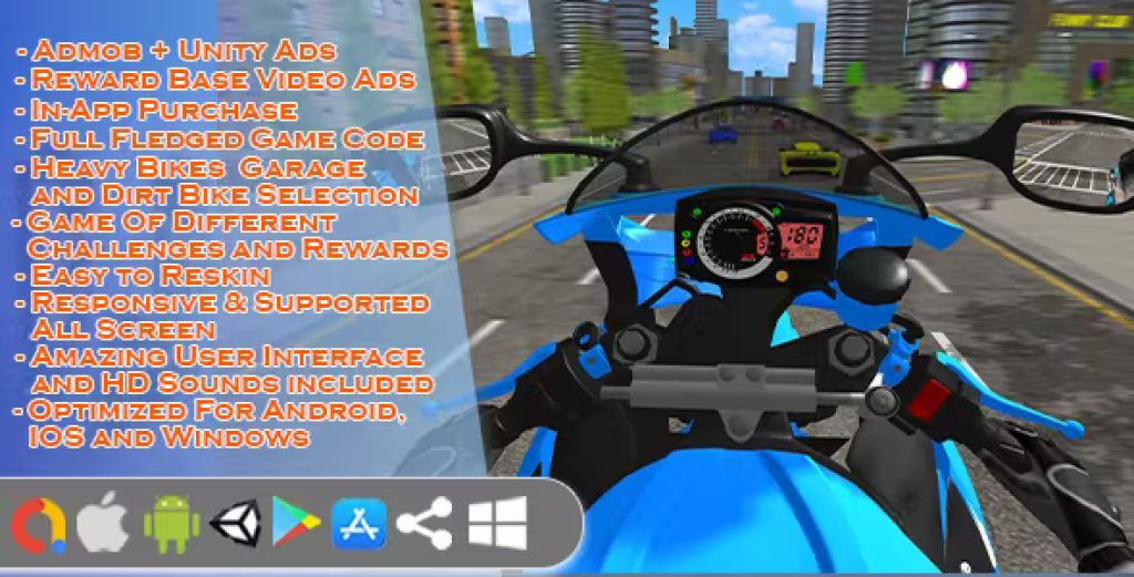 Bike Racing Game Unity 3D - Clean Codz