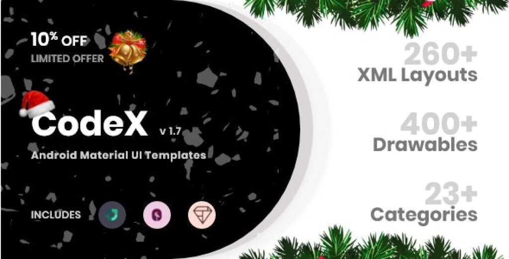 CodeX - Android Material UI Templates - Clean Codz