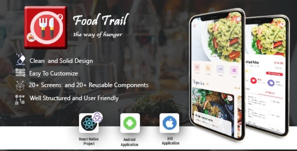 Food Trail - React Native Template - Clean Codz Food Trail - React Native Template - Clean Codz