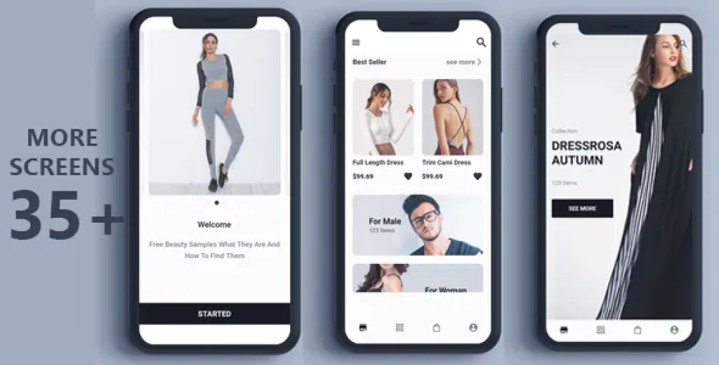 G Thara Cloth Store UI Template In Flutter with null safety - Clean Codz