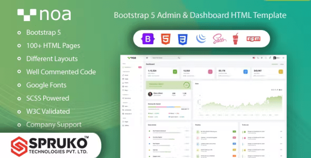 Noa Bootstrap 5 Admin And Dashboard Template Clean Codz