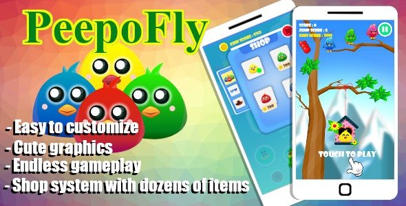 Peepo Fly Game - Unity Project With Admob Ad for Android and iOS - Clean Codz