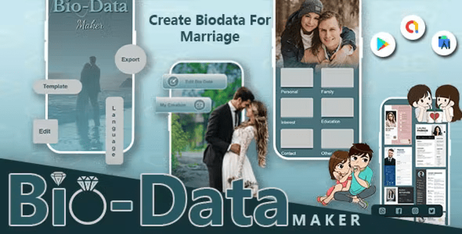 Perfect Marriage Bio Data Maker - Biodata Maker - Biodata for marriage ...