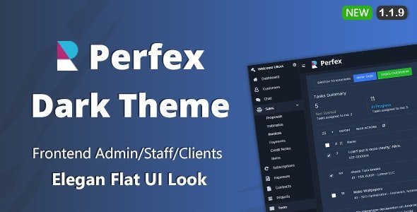 Perfex CRM Dark Theme - Clean Codz