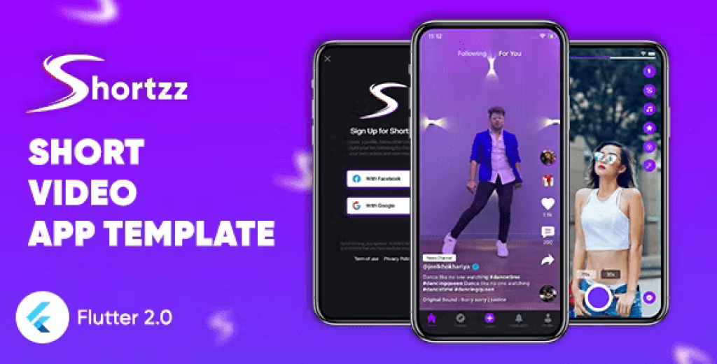 Shortzz : Short Video App Flutter Script With Admin Panel | Android | iOS | Tiktok Clone | Full ...
