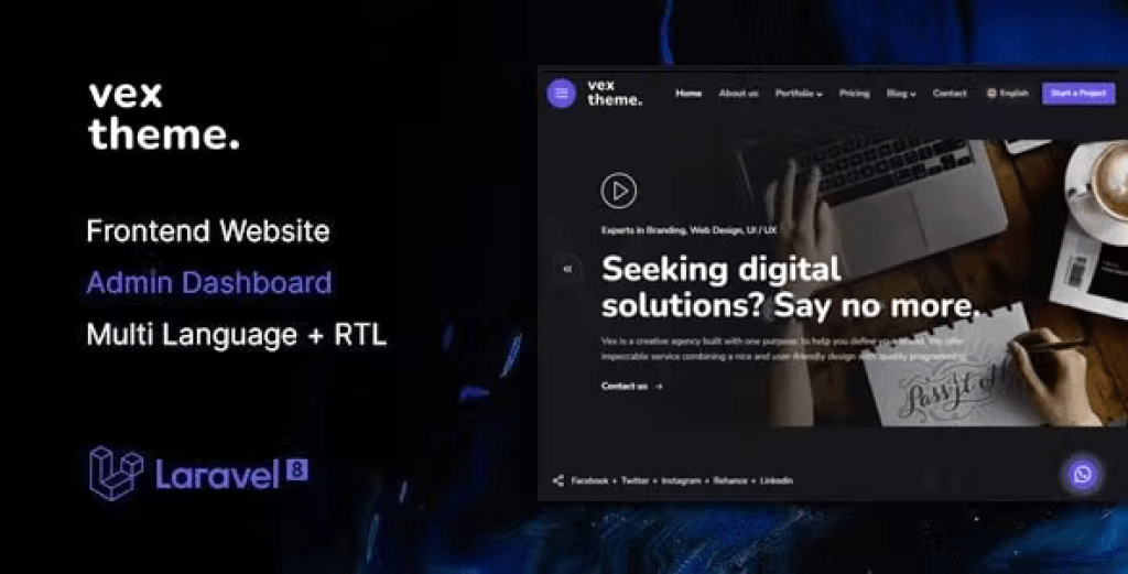 Vex - Multipurpose Website CMS & Creative Agency Management System ...