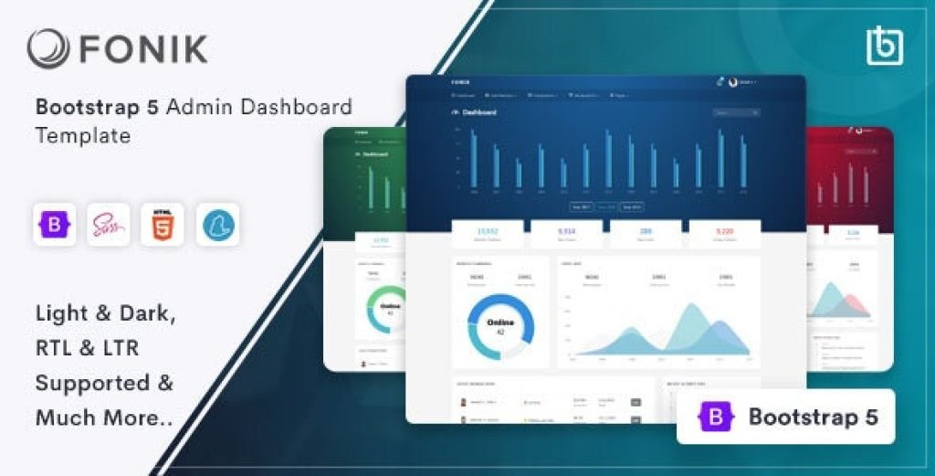 Fonik - Admin Dashboard Template - Clean Codz